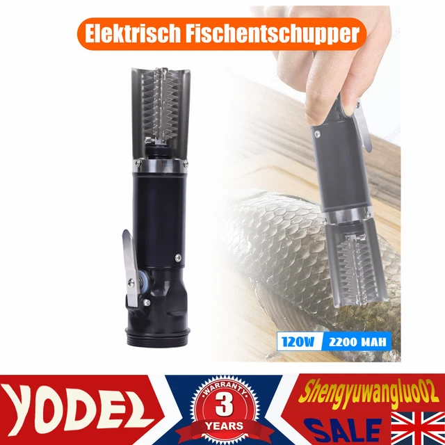 120W RECHARGEABLE ELECTRIC Fish Scale Scraper Scaler Kitchen Clean ...
