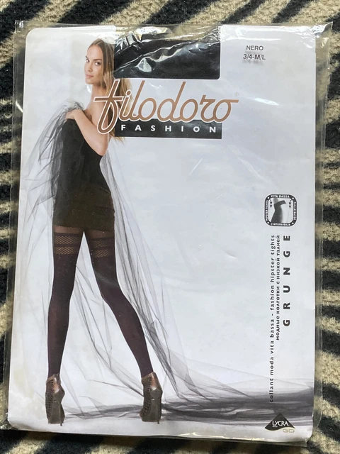 COLLANT OPAQUE FILODORO - T 3/4 - M/L - Fashion Effet Triple Jarretière ...