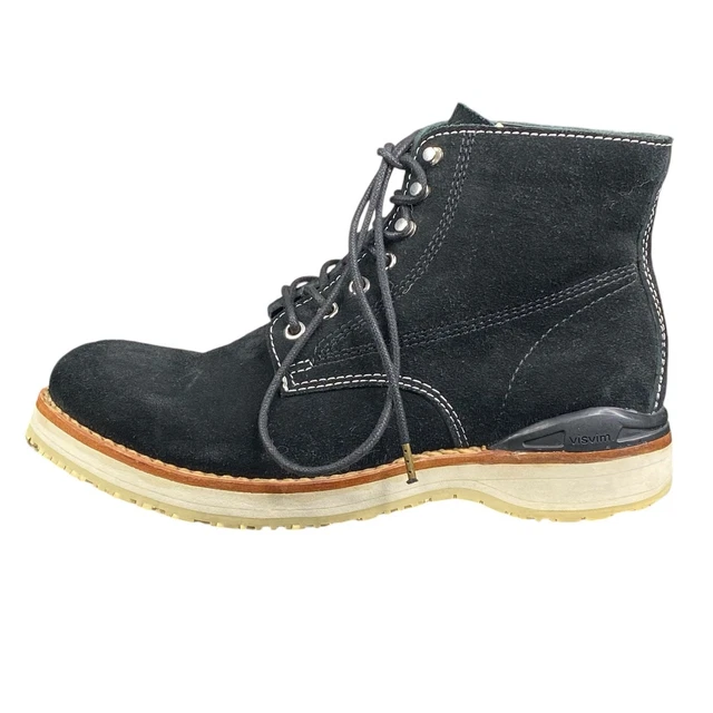 VISVIM VIRGIL MENS Folk Black Suede Lace Up Chukka Boots Size US 9 £369 ...