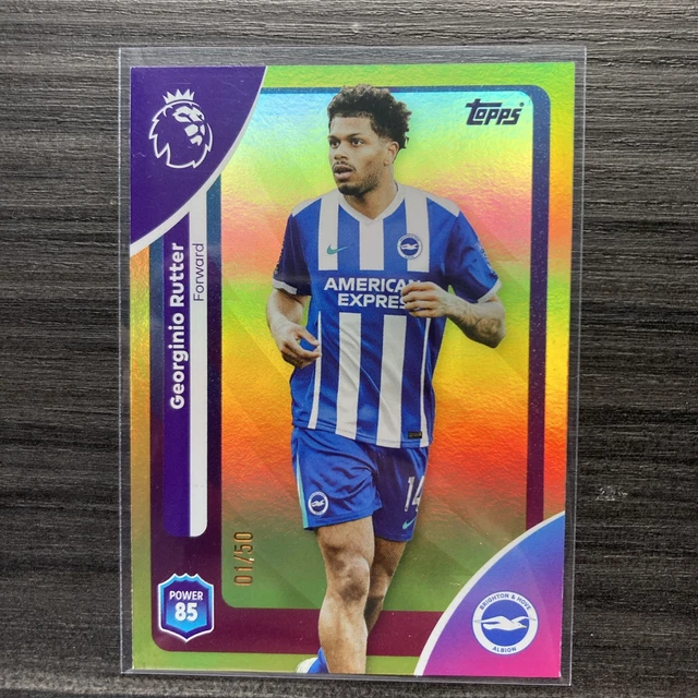 GEORGINIO RUTTER 01/50 Numbered /50 Topps 2025/26 Premier League ...