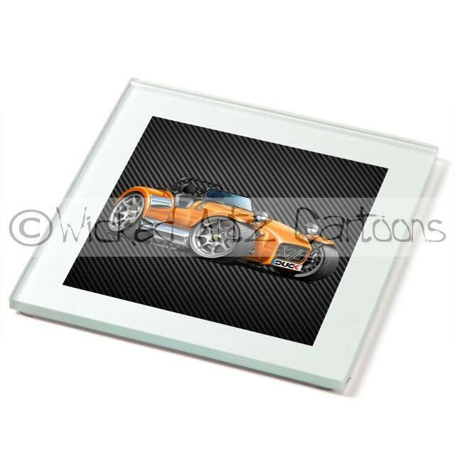 WICKEDARTZ CARTOON CAR Caterham Seven/Lotus Super 7 Premium Drinks ...