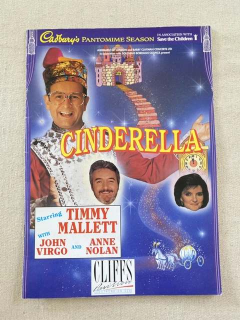 CINDERELLA PROGRAMME CADBURYS Pantomime Season Cliffs Pavilion Timmy ...