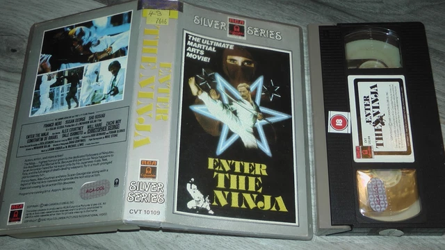 ENTER THE NINJA VHS Video Ex Rental small Box Pre Cert RCA Silver ...