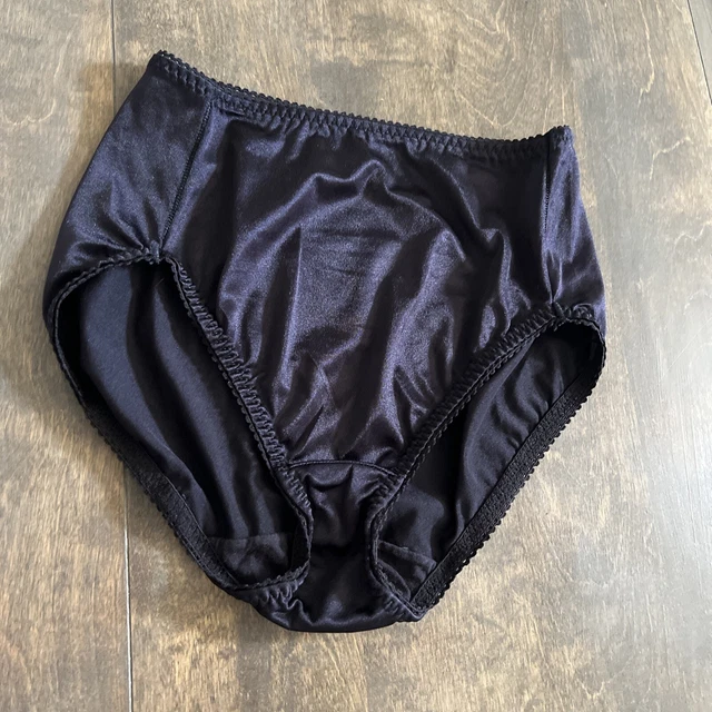 VINTAGE VASSARETTE SECOND Skin Sissy Nylon Shiny Hi Cut Panties 48001 ...