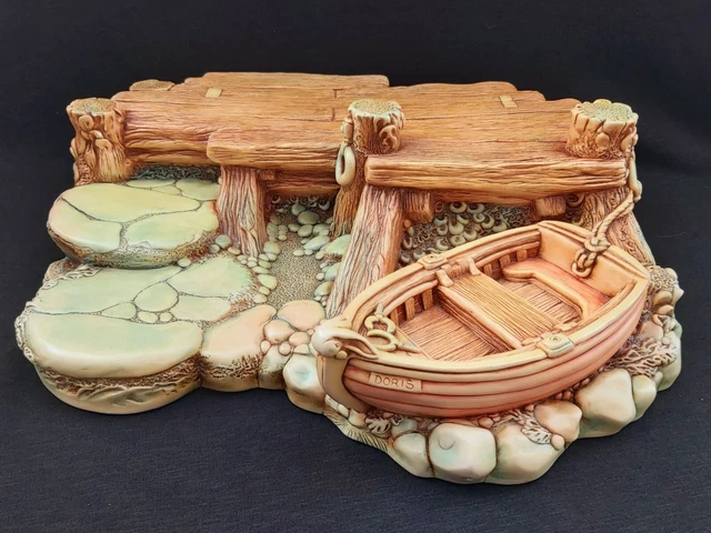 VINTAGE PENDELFIN STONEWARE Display Stand, 'The Jetty' Regd. Design £25 ...