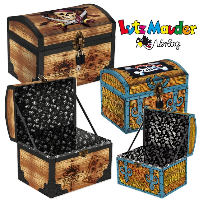 PIRATEN SCHATZKISTE - Kinder Schatzkisten Schatztruhe Pirat Schatz Lutz ...