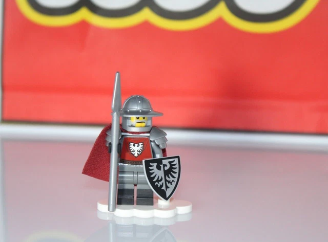 LEGO CASTLE RED Falcon Knight BAM Minifigure Medieval Shield Dual ...