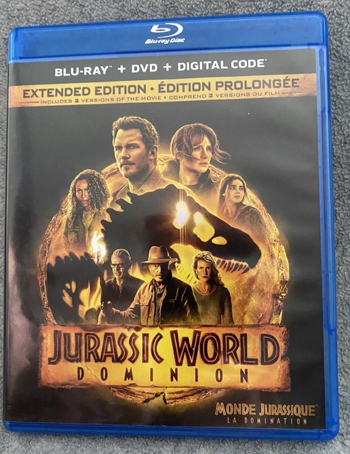 Jurassic World Dominion Blu Raydvd Movie Extended Edition 2022 £10