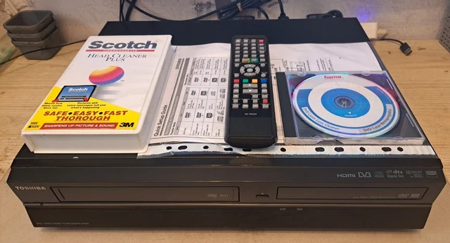 TOSHIBA DVR20KB VHS DVD Recorder Copy VHS to DVD New Remote & Set Up Guide £179.99 - PicClick UK