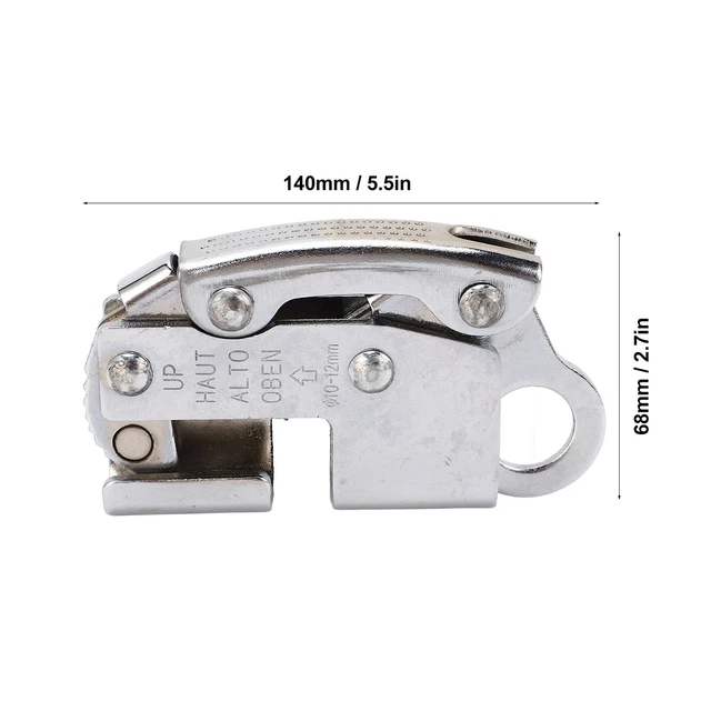 ROCK CLIMBING SELF Locking Rope Grab Fall Protection Safety Harness ...