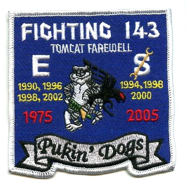 2005 VFA-143 TRANSITIONED Pour F/A-18E Farewell F-14 Repasser Patch ...