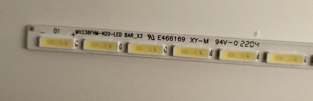 BARRA LED MV238FHM-N20-LED BAR _ X3 E466169 XY-M 94V-0 2204 TV LG 24ML600S-W EUR 4,90 - PicClick ES