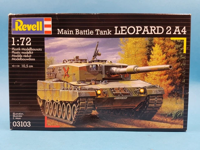 MODELLBAUSATZ REVELL 03103 Leopard 2A4 Bundeswehr selten 1:72 gebraucht ...
