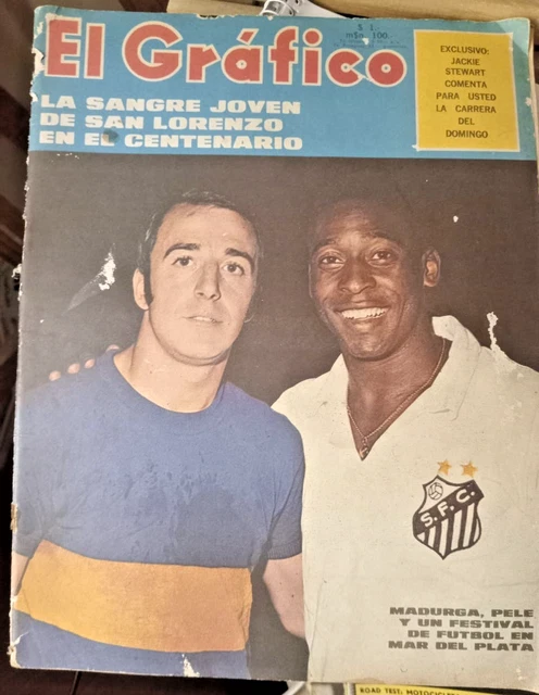 PELE SANTOS VS BOCA JUNIORS - El Grafico Magazine 2624 gennaio 1970 ...