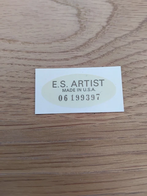 GIBSON ES ARTIST Label Headstock decal NOS Genuine Original Not ...