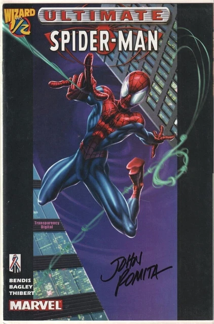 ULTIME SPIDER-MAN WIZARD #1/2 Dynamic Forces Signé John Romita Marvel ...
