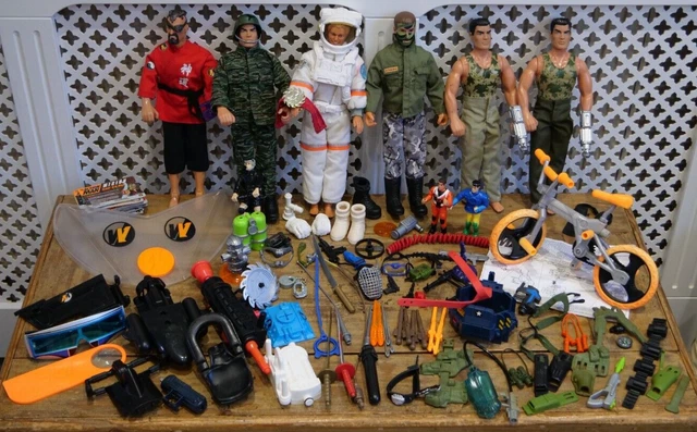 ACTION MAN BUNDLE With Lots Of Accessories Clothes Bike Weapons 3 Small ...