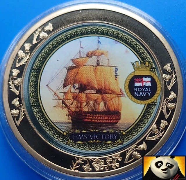 2020 SHIPS OF the Royal Navy HMS VICTORY 40mm Commemorative Coin Medal ...