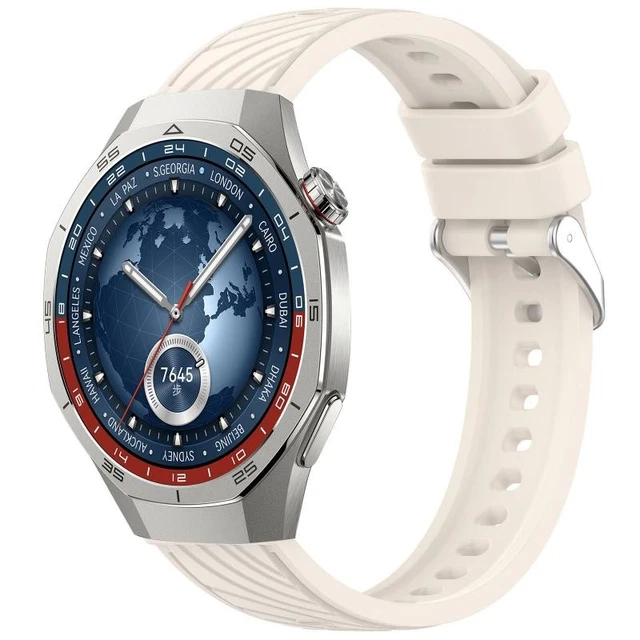 FOR HUAWEI WATCH GT 5 Pro 46mm Line Texture Quick Release Silicone ...