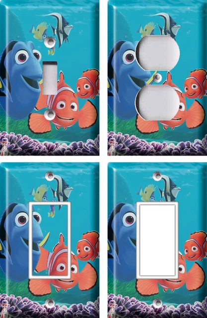 DISNEY FINDING NEMO Dory 1- Light Switch Covers Home Decor Outlet $11. ...