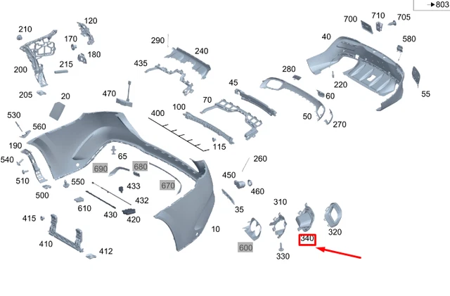NEW MERCEDES-BENZ GLE W167 Straight Queue Pipe Coupe To Coupe ...