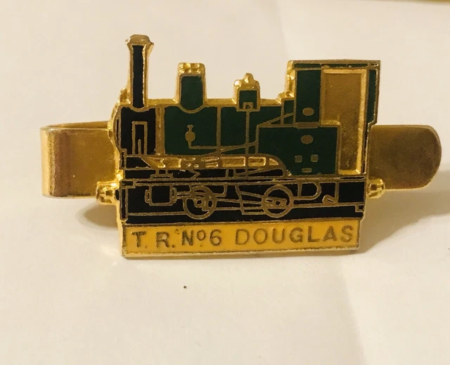 VINTAGE OLD 'TR No6 Douglas' Railway Train Locomotive Tie clip £17.00 ...