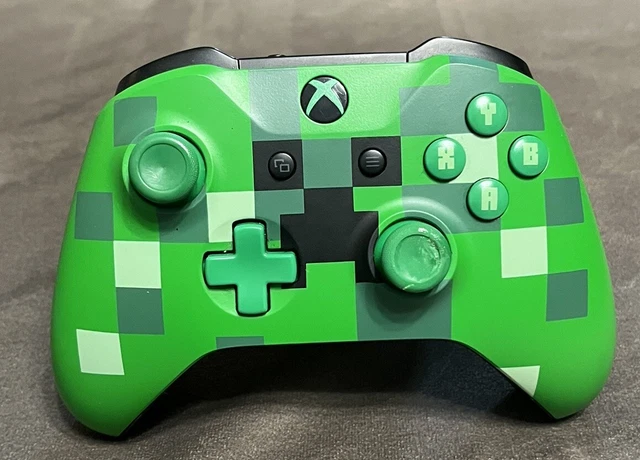 MICROSOFT 1708 XBOX One Wireless Minecraft Creeper Controller Tested ...