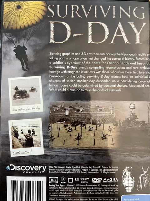 SURVIVING D-DAY DVD Discovery Channel Documentary AS NEW! $2.99 ...