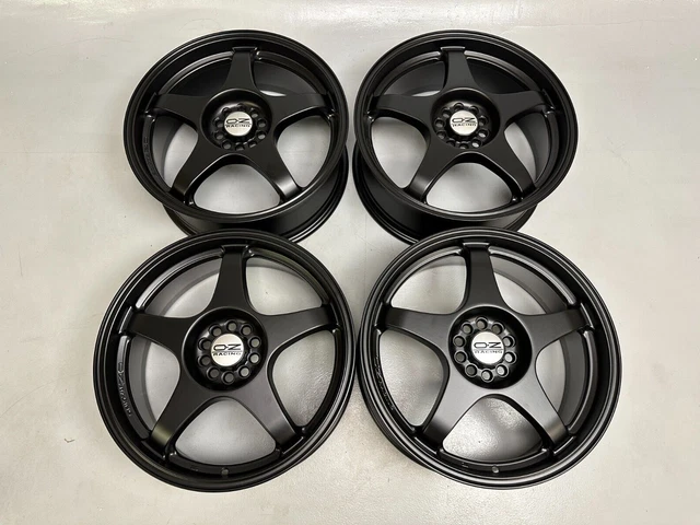 GENUINE OZ RACING Crono 7 X 18 Satin Black 5 X100 Alloy Wheels Impreza ...