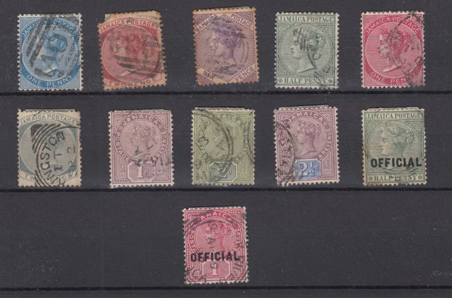 JAMAICA QV UNCHECKED Collection Of 11 Values Fine Used BP8316 £9.25 ...