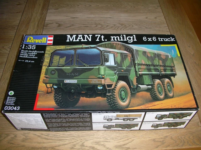 REVELL MODELLBAUSATZ PLASTIK MAN 7t. milgl, 6x6 LKW Modelle abgebildet ...