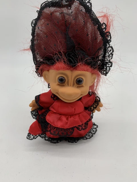 VINTAGE RUSS TROLL Red Hair Victorian Costume 1980s 1990s Retro £15.20 ...