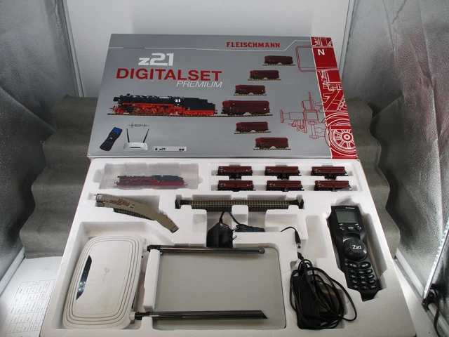 FLEISCHMANN SPUR N 931898 Startset Dampflok BR 44 der DB Digital DCC ...