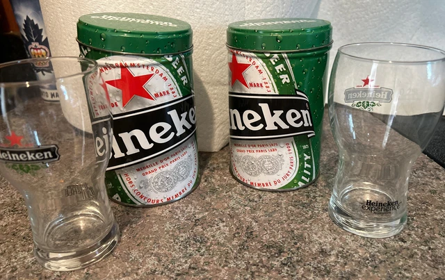 LOT DE 2 Heineken Expérience Verre Collectionneurs Boite Amsterdam ...