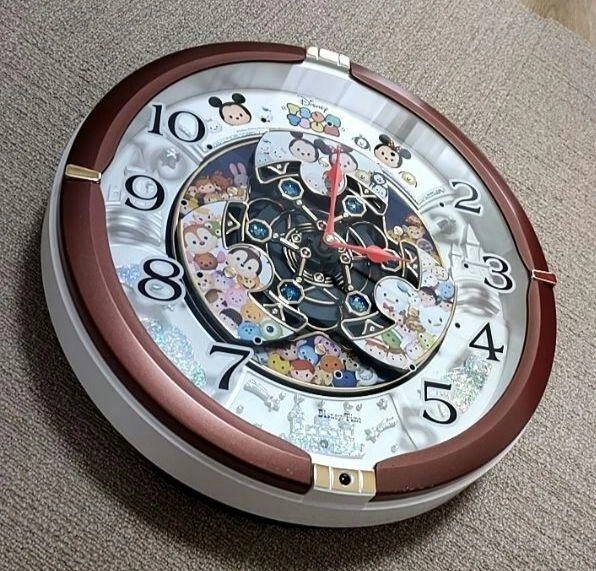 SEIKO CLOCK DISNEY Tsum Tsum Analog Automaton Wall Clock Mickey Minnie ...