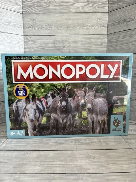 THE DONKEY SANCTUARY Limited Edition Monopoly Board Game Rare ...