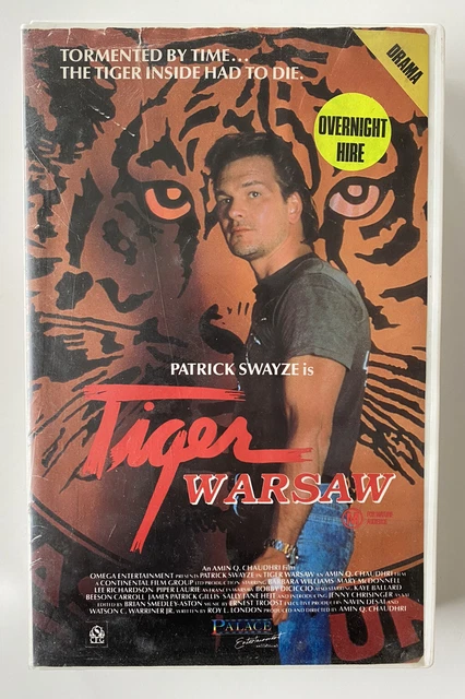 TIGER WARSAW [VHS] Palace Video 1987 Patrick Swayze Big Box Ex-Rental ...