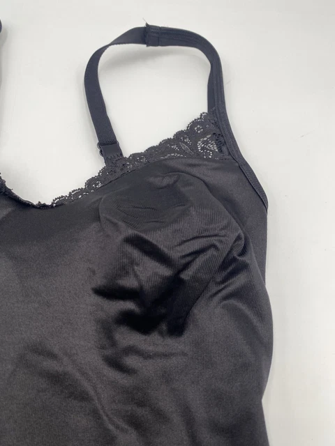 RUBY RIBBON SIZE 32 Black Ultimate Cami Tank Shapewear With Mash Lace ...
