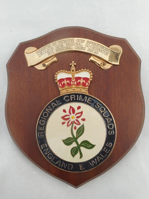 REGIONAL CRIME SQUADS England And Wales Wall Plaque/Crest/Shield £22.99 ...