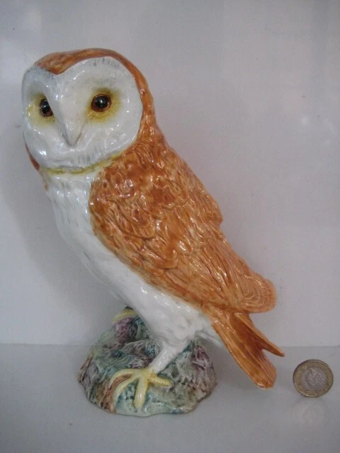 LARGE BESWICK POTTERY BARN OWL FIGURINE No 1046 FIRST VERSION SPLIT ...