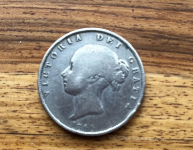 QUEEN VICTORIA 1846 Silver Half Crown £20.39 - PicClick UK
