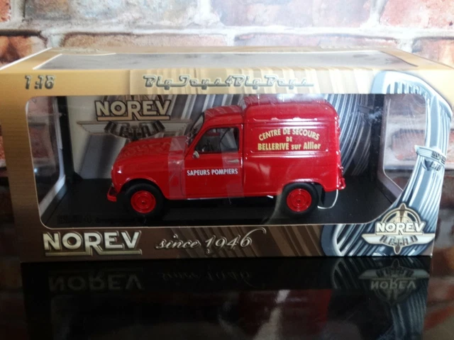 Norev Renault 4 F4 Fourgonnette Sapeurs Pompiers échelle 1 18 Camion De