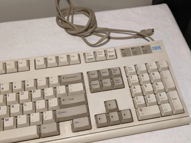 IBM MODEL M2 1395300 Vintage PS/2 Mechanical Clicky Buckling Spring ...