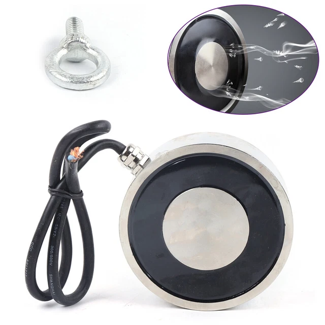 12V DC ELECTRIC Lifting Magnet Electromagnet Solenoid Lift Holding ...