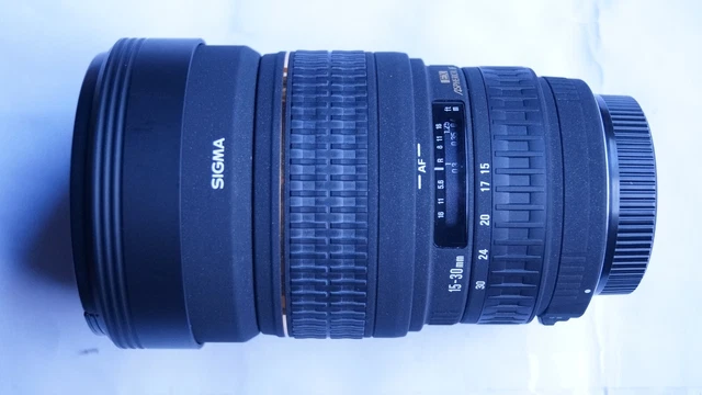 SIGMA SA MOUNT SIGMA 15-30mm f3.5-4.5 EX DG Lens + CAPS + BOX 15 - 30 ...