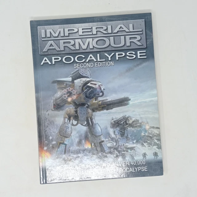WARHAMMER 40K IMPERIAL Armour Apocalypse Second Edition Hardback Book ...