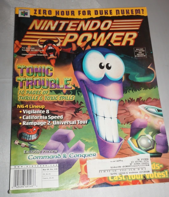 NINTENDO POWER VOL 118 Tonic Trouble Magazine #6 Poster £7.88 - PicClick UK