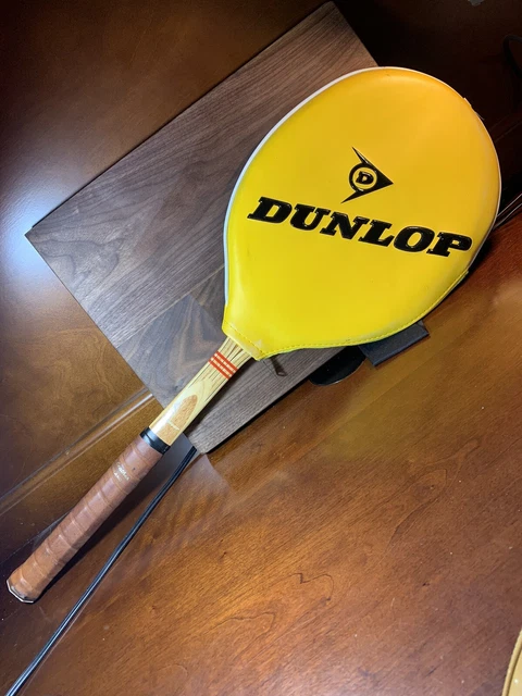 VINTAGE DUNLOP MAXPLY Fort Wooden Tennis Racket - Made In England w ...