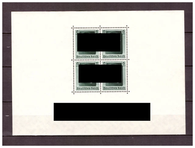 DEUTSCHES REICH 1937 48.Geburtstag von Adolf Hitler Block 7 ungebraucht EUR 5,00 - PicClick DE