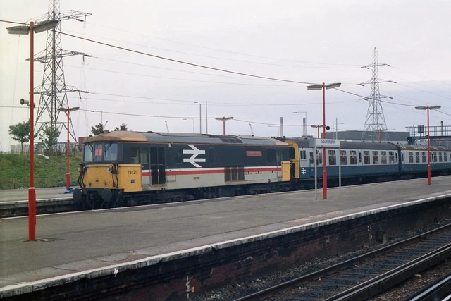 ORIGINAL RAILWAY PHOTOGRAPHIC negative Class 73 73131 at Southampton £2 ...